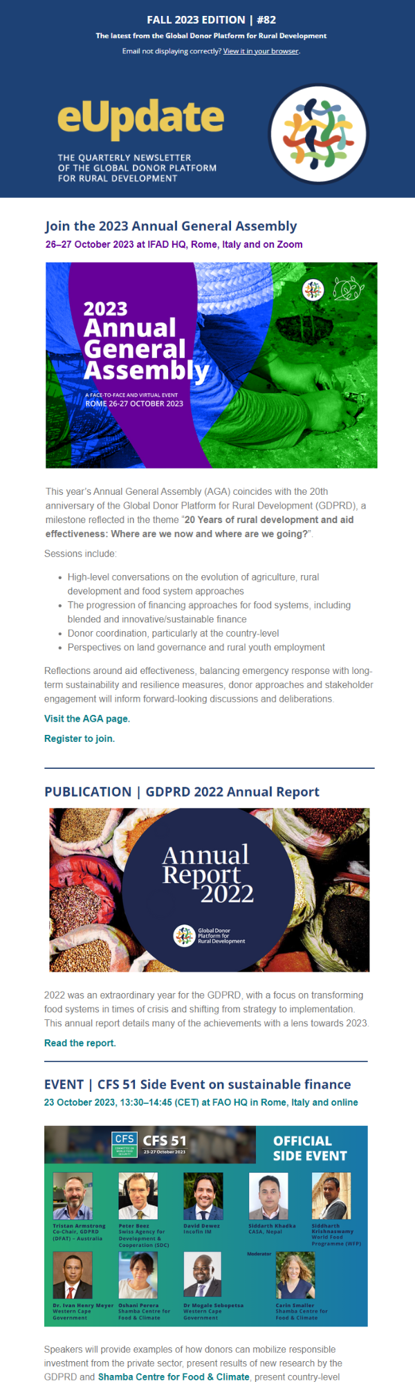 Newsletter - Global Donor Platform for Rural Development