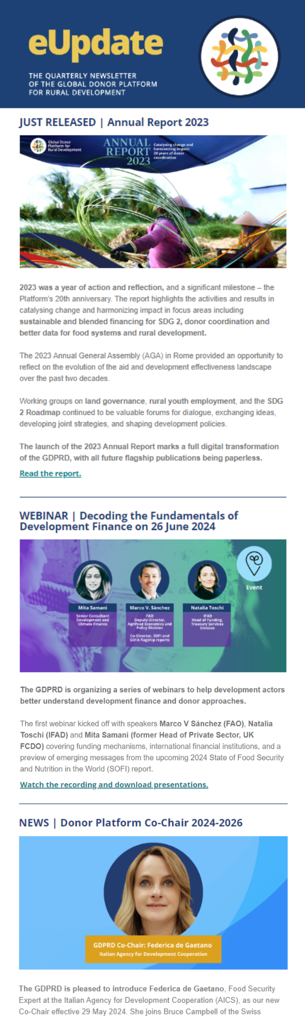 Newsletter - Global Donor Platform for Rural Development