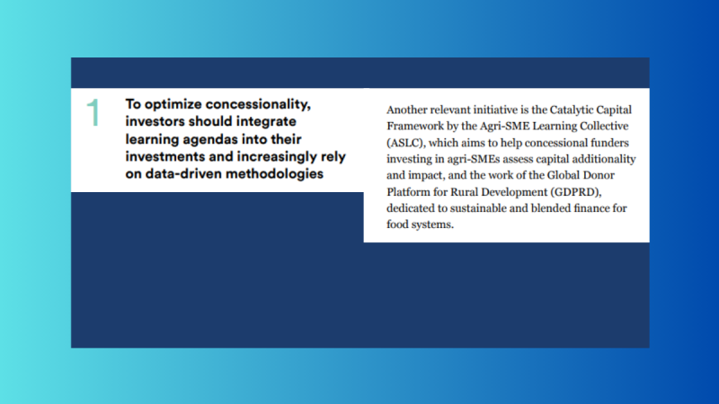 ISF: Concessional Capital for Agri-SME Funds: Donor & Investor Guidance ...