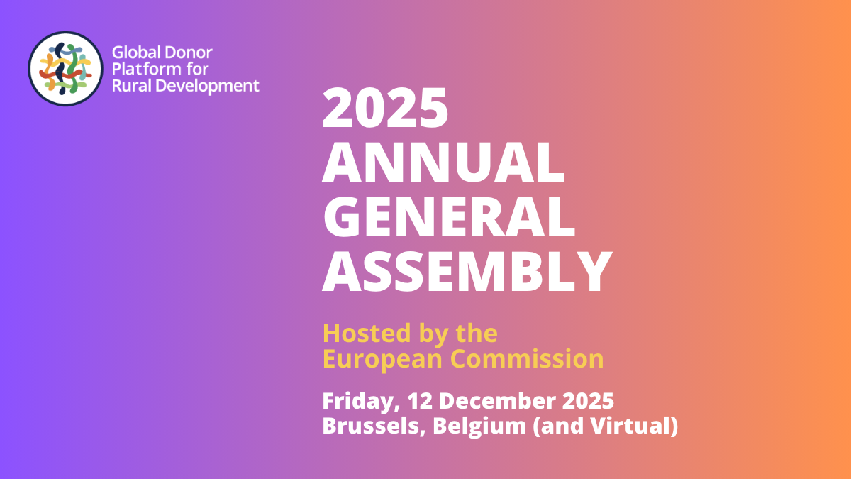 Annual General Assembly 2025 - Global Donor Platform for Rural Development