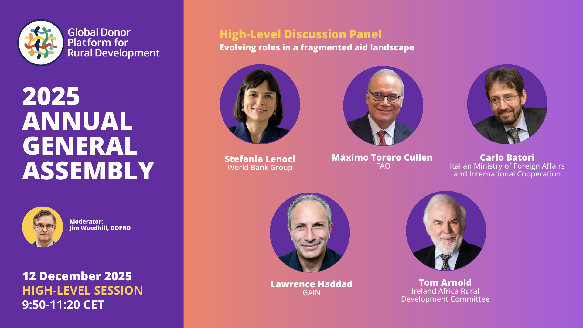 Annual General Assembly 2025 - High-Level Discussion Panel - Global ...